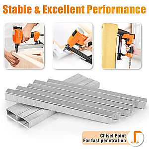Kimsing 7106 22 Gauge 71 Series Galvanized Upholstery Staples, 3/8-inch Crown 1/4-inch Leg Length, Fasteners for Fine Wire Stapler (1 Box)