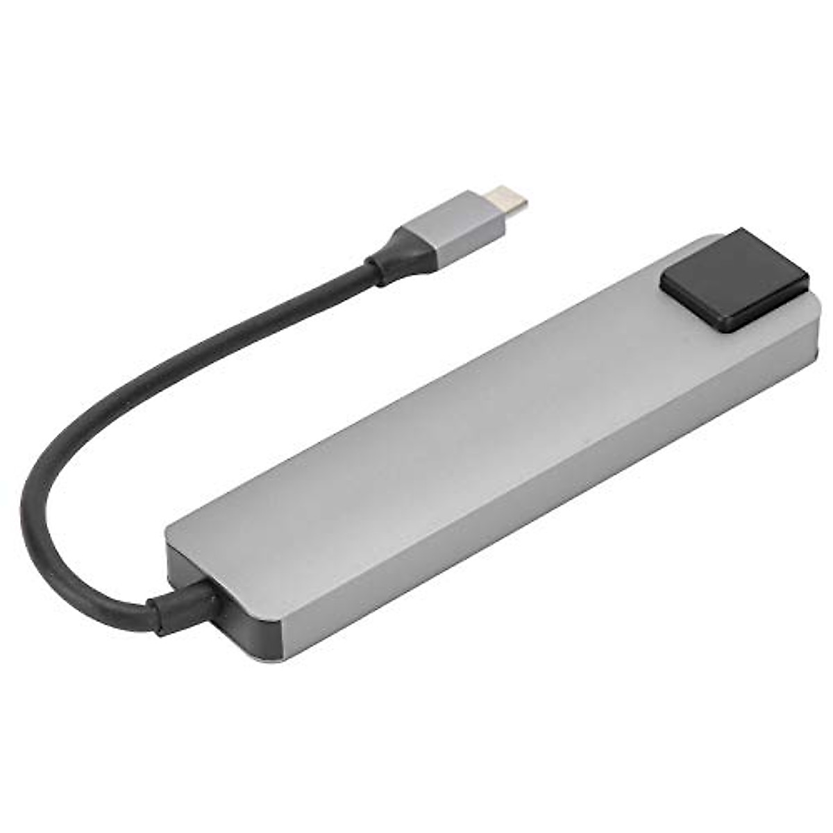 HUB Multifunction USB 3.0 Type‑C HDMI RJ45 Display Adapter Gray Compatible with OS X/Windows for Office and Entertainment