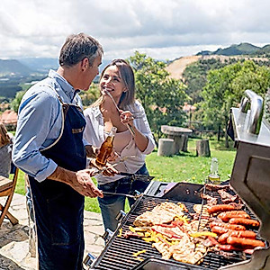 AISITIN Grill Accessories 25PCS BBQ Tools Set Stainless Steel Grilling Kit with Thermometer, Fork, Tongs and Spatula, Grill Mat - Gifts for Dad Durable, Stainless Steel Grill Tools