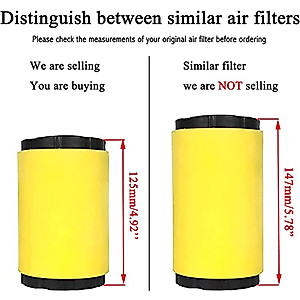 LT2000 Air Filter Oil Filter Tune Up Kit for Craftsman YT3000 YTS3000 YS4500 T2200 T1400 42" 46" Lawn Tractor Riding Mower with 19.5hp 20hp 21hp B&S Engine