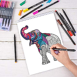 MyLifeUNIT Fineliner Pens, Fine Point Colored Pens for Drawing Journaling and Note-Taking, Planner Pen 22 Assorted Colors