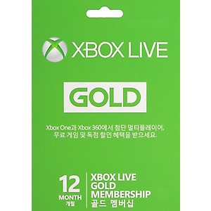 Microsoft Xbox Live 12 Month Gold Card