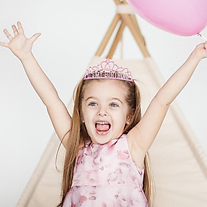ACO-UINT Birthday Crown for Women, Pink Birthday Headband Birthday Sash It's My Birthday Crown, Birthday Girl Crown Birthday Tiara Birthday Decorations Birthday Gifts