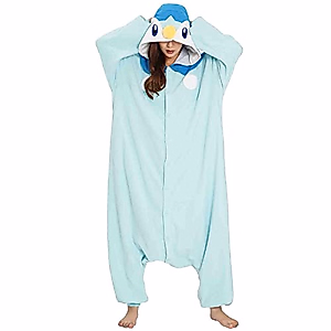 SAZAC Kigurumi - Pokemon - Piplup - Onesie Jumpsuit Halloween Costume