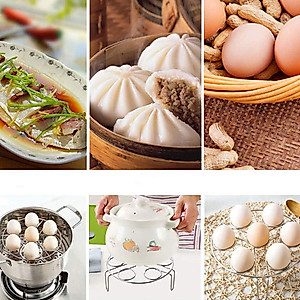 Kspowwin 2 Piece Upgraded Version Stackable Stainless Steel Egg Steamer Rack for Instant Pot Accessories and Pressure Cooker