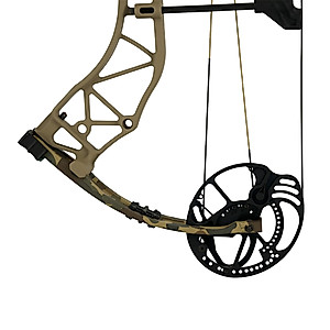 Bear Archery ADAPT Adult Compound Bow Package Designed by The Hunting Public, 70 lb. Draw Weight, Right Hand, Throwback Tan