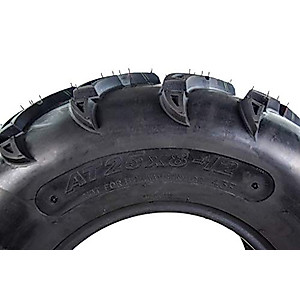 MASSFX MK 4 Set ATV Tires 25x8-12 Fronts 25x10-12 Rears 6 Ply 1/2" Tread Depth