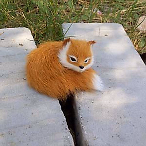 Cute Simulated Stuffed Toys, Children Gift Plush Doll, Animal Dolls Dolls Home Decorations, Lifelike Furry Animal Photography Ornaments(B)