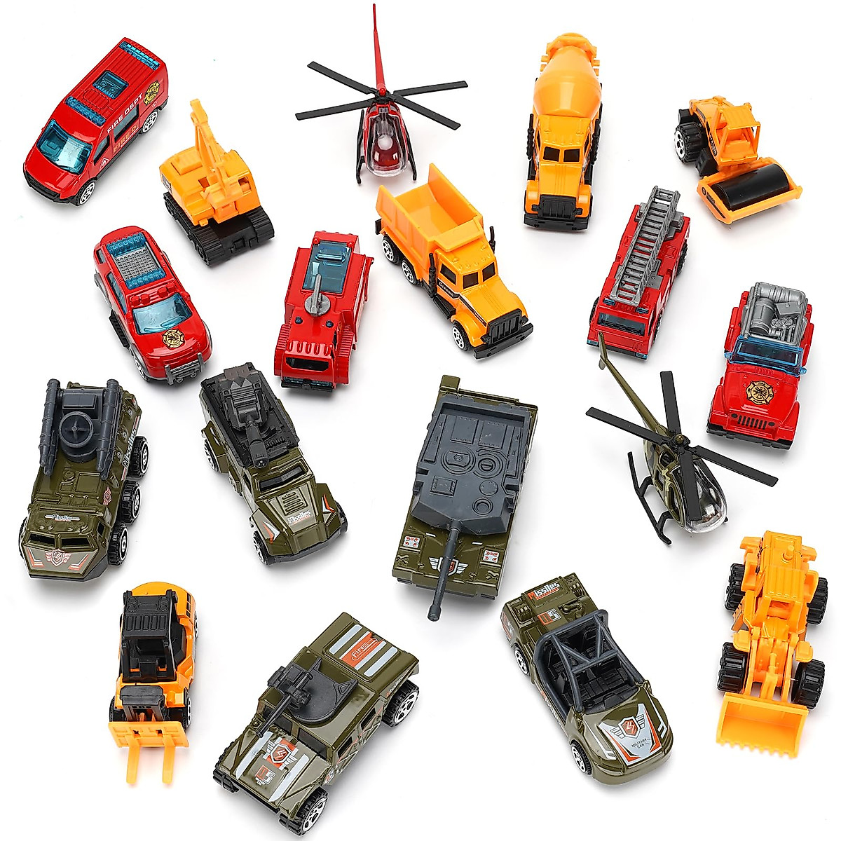 Sizonjoy 18 Pack Prefilled Easter Eggs with Die-cast Vehicles,4.2" Jumbo Plastic Easter Eggs Filled with Toys, Perfect for Basket Stuffers Fillers, Easter Eggs Hunt,Party Favor