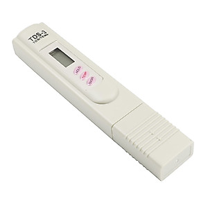 1Pcs TDS-Meter, Digital Pool Salt Tester 1-9990PPM, TDS, EC & Temp Meter 3 in 1,Salinity PPM Tester Meter Resolution Titanium Alloy Conductivity for Water Aquariums TDS-3 Gray with Leather Case
