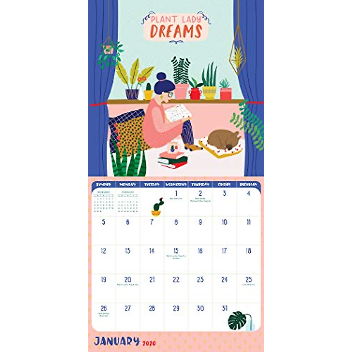 Crazy Plant Lady Mini Wall Calendar 2020