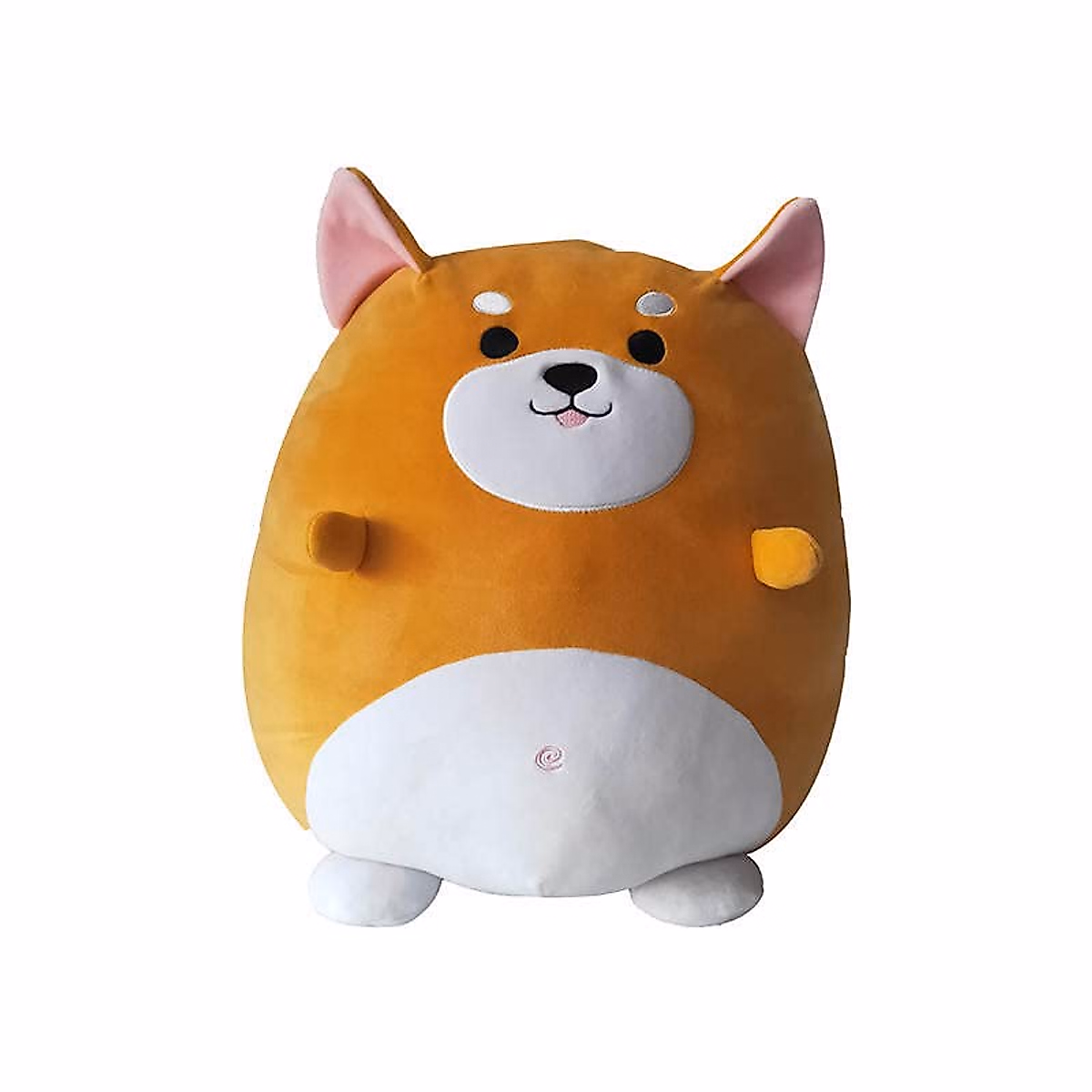 Stuffed Animal Toy Corgi Inu Shiba Dog Plush Ultrasoft 16-Inch Yellow Squishy Hugging Pillow for Boys, Girls, and Adults