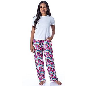 Nickelodeon Womens' Rugrats Cartoon Character Spiral Tie Dye Pajama Pants (S) Multi