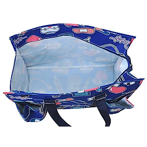 NGIL All Purpose Organizer 18" Large Utility Tote Bag 2019 Spring Collection (Nurse Navy)