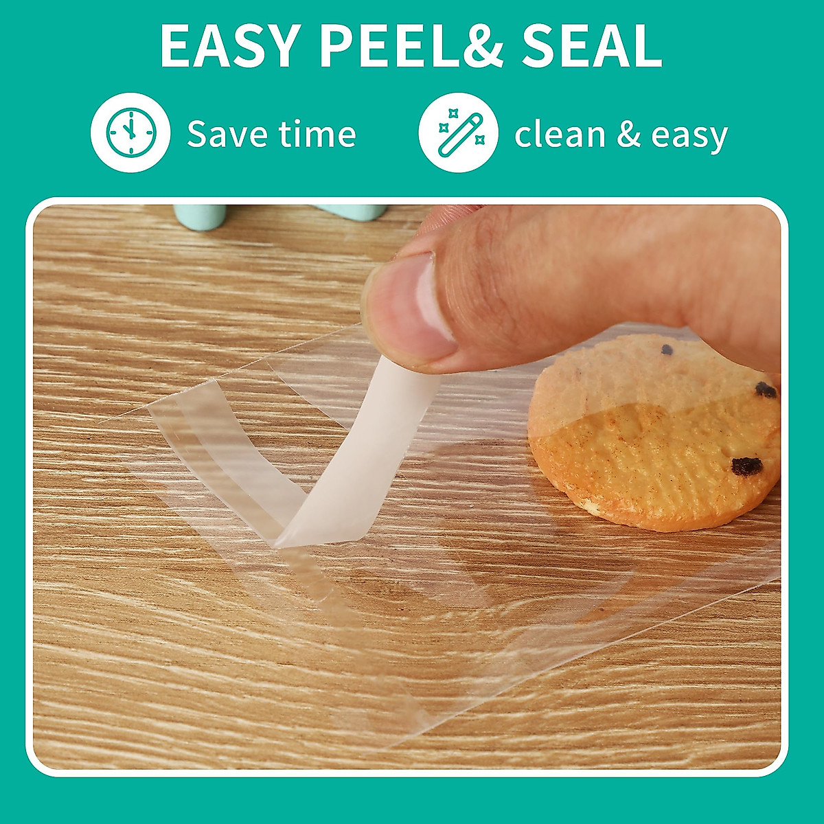 iMailer - 500 Pcs - 4" x 6" Clear Plastic Cellophane Bags - Self Sealing Cello Bags for Bakery, Cookies, Photo, Prints, A1 Cards, Envelopes