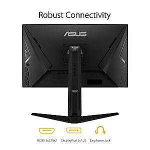 ASUS TUF Gaming VG279QL1A 27” HDR Gaming Monitor, 1080P Full HD, 165Hz (Supports 144Hz), IPS, 1ms, FreeSync Premium, DisplayHDR 400, Extreme Low Motion Blur, Eye Care, HDMI DisplayPort (Renewed)