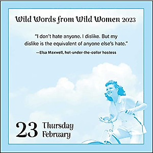 Wild Words from Wild Women 2023 Day-to-Day Calendar: Inspiring and irreverent quotes from the world's most famous and infamous women