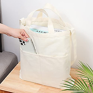 Lily queen Canvas Tote Bag for Women Aesthetic Shoulder Bags 2pcs