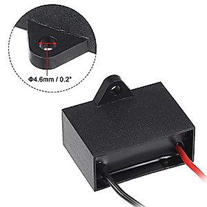 uxcell Ceiling Fan Capacitor CBB61 3uF 450V AC 2 Wires Metallized Polypropylene Film Capacitor 43x31x18mm for Electric Fan Pump Motor Generator 2Pcs