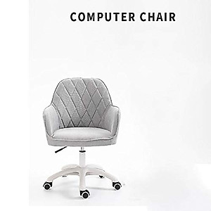 Stylish Computer Chair Lifting & Rotary Sofa for Student Dormitory Home Fabric Game Chair Office Chairs with Wheels