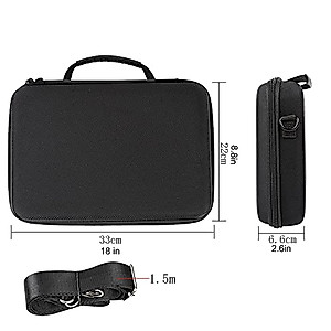 Carrying Case for Insta360 X3,One X2 Camera,Large Hard Shell Shoulder Bag with EVA Liner Compatible for Insta 360 ONE X3 X2 Action Camera Bullet Time Handle/Selfie Stick and Other Accessories