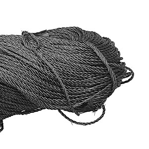 Flexible Carbon Fiber Rope, High Strength Graphite Ropes Smooth Exterior Heat Resistant for Negative Ion Conductive Electrode for High Temperature Sewing(Diameter 6mm)