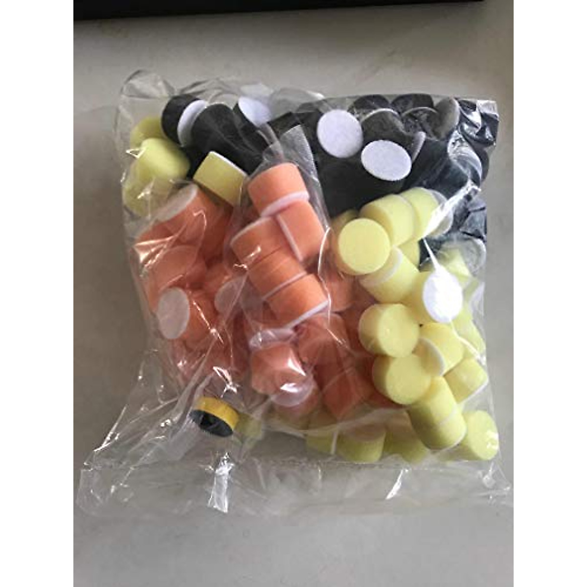 SHINA 150pcs 1 Inch 25mm Buff Polishing Polisher Pad Kit with 1pc M6 Backer Plate for Car Polisher