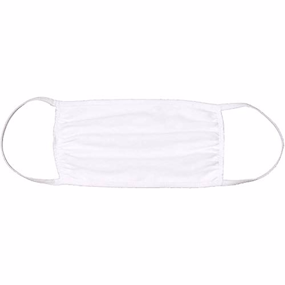Reusable Cotton Face Mask, White / Cream, (Pack of 50)