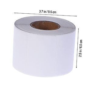 Ciieeo 3pcs Thermal Sticker Labels Thermal Sticker Paper Thermal Paper Labels Shipping Supplies Printable Tags Blank Sticker Printer Clear Sticker Paper White Labeling Heat Sensitive 4X