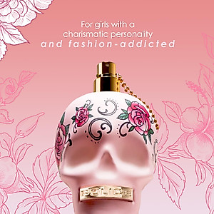 POLICE To Be Tattooart For Woman - Fragrance For Women - Floral Fruity Gourmand Scent - Creamy Sandalwood And A Powdery-Sweet Marshmallow Accord - Eye-Catching Skull Bottle - 4.2 Oz EDP Spray