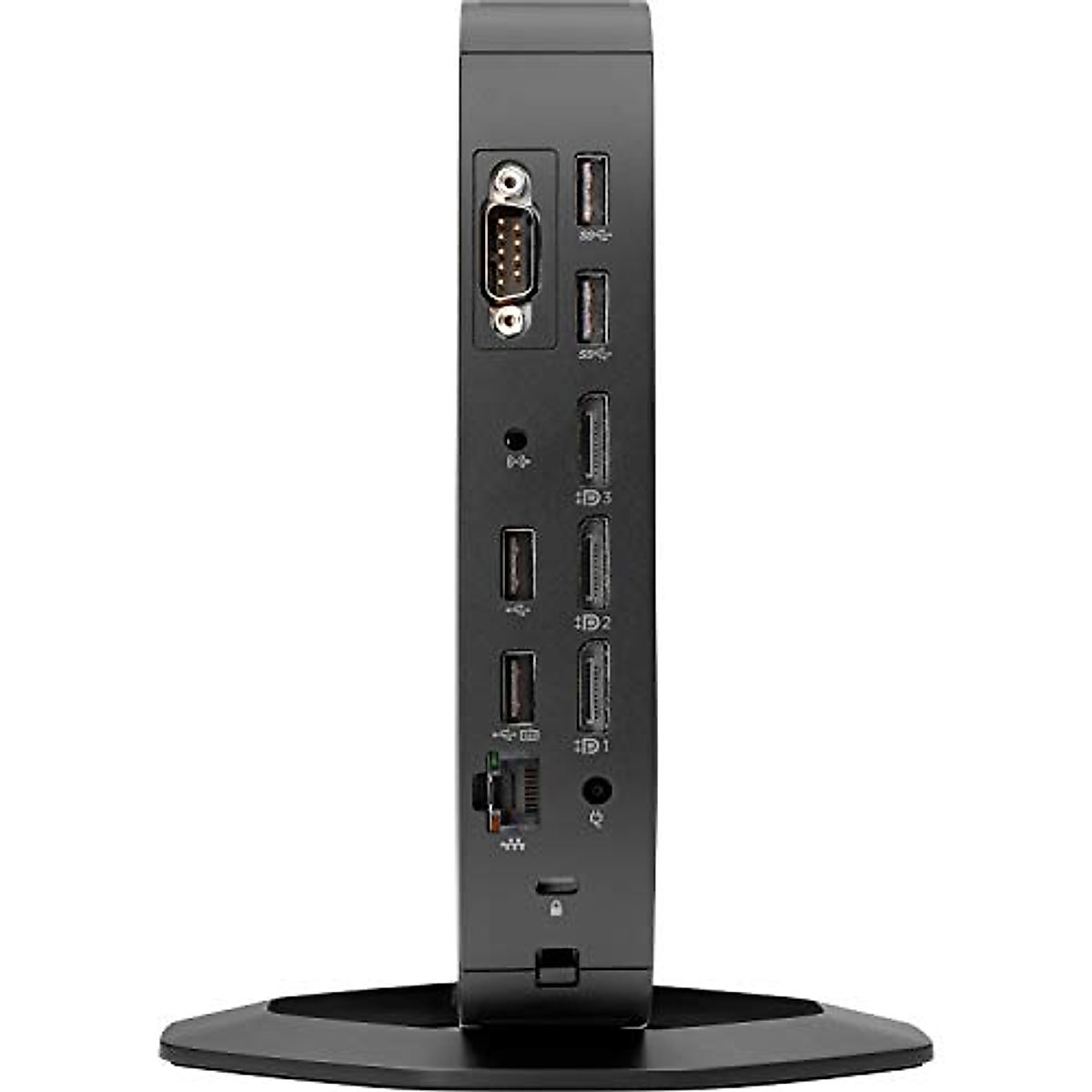 HP t640 Thin ClientAMD Ryzen R1505G Dual-core (2 Core) 2.40 GHz - TAA Compliant - 4 GB RAM DDR4 SDRAM - 16 GB Flash - AMD Radeon Vega 3 Graphics - Gigabit Ethernet ThinPro - IEEE 802.11ac - Displ