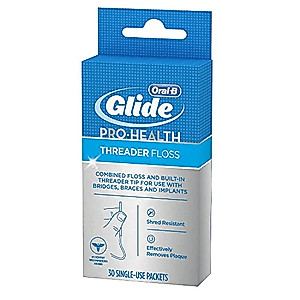 Glide Threader Floss, 30 Single-Use Packets each (Value Pack of 10)