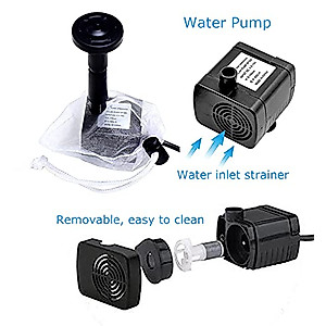 Lewisia 5W Solar Fountain Pump with Battery Backup for Patio Pool Koi Pond Bird Bath Garden Decoration Submersible Solar Powered Water Pump Kit