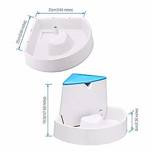 Pet Fountain, 84oz/2.5L Dog Fountain Automatic Water Dispenser for Dogs & Cats