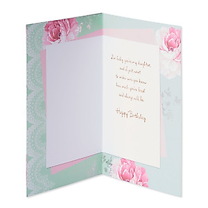 American Greetings Birthday Card for Daughter (Pink Floral)