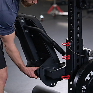 Titan Fitness Titan Series Plate-Loaded Leg Curl and Extension Rack Attachment, Rated 275 LB, Perform One-Leg Hamstring Curls Or Seated Leg Extensions