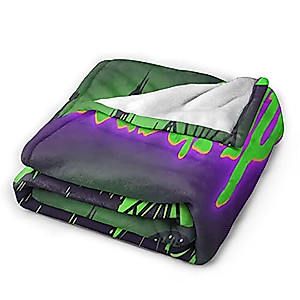 Goosebumps Flannel Blanket Lightweight Cozy Bed Blankets Soft Throw Blanket Fit Couch Sofa Suitable for All Season 60"X50"