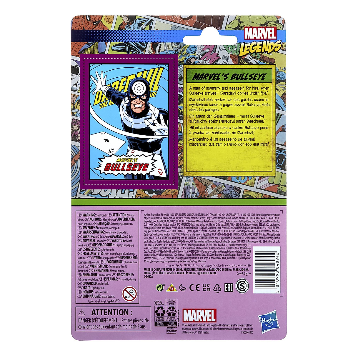 Marvel Hasbro Legends 3.75-inch Retro 375 Collection Bullseye Action Figure Toy