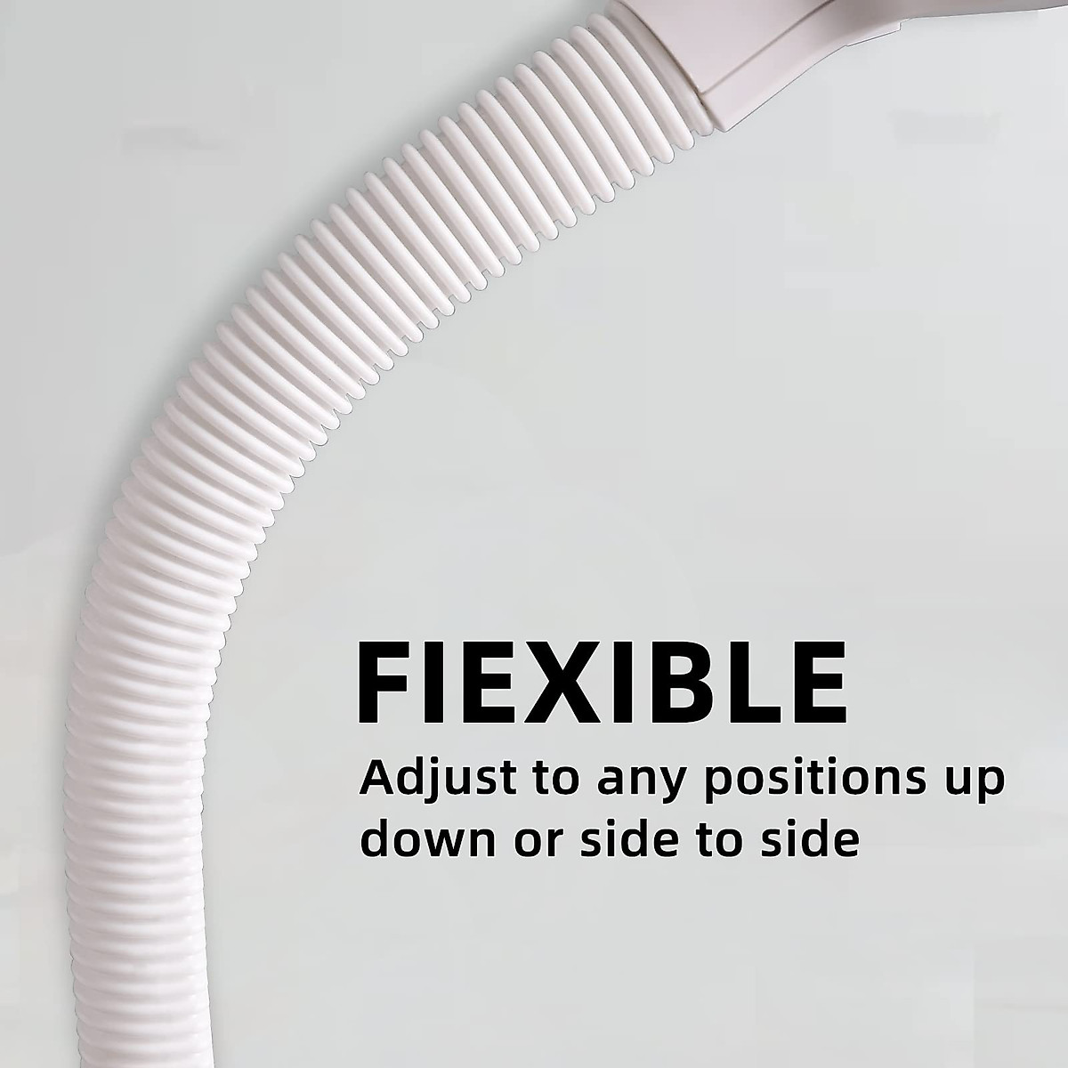 UMPOOL Bright LED Floor Lamp with HI-Off-Low Switch 2-Level Brightness 12W 63 Inches Tall for Living Room & Bedroom Reading, Repair, Crafts, Sewing etc. (White)