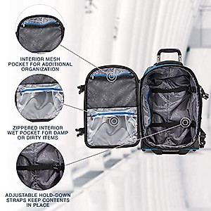 Travelpro Bold Softside Expandable Carry on Rollaboard Luggage, Carry on 22-Inch, Blue/Black