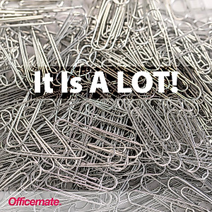 Officemate Giant Paper Clips, Pack of 10 Boxes of 100 Clips Each (1,000 Clips Total) (99914)