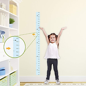 DECOWALL DWL-2018 Height Growth Chart Wall Stickers Wall Decals Peel and Stick Removable Wall Stickers for Kids Nursery Bedroom Living Room