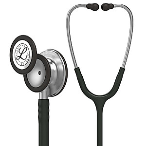 3M 5620 Littmann Classic III Monitoring Stethoscope with Black Identification Tag, 27" Black Tube