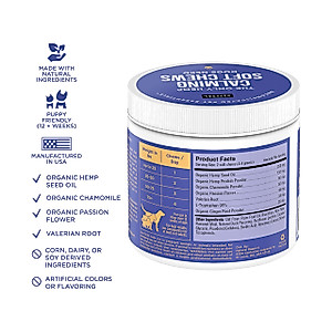 Natural Rapport Dog Calming Treats - The Only Calming Soft Chews That Dogs Need - 120ct Chews That Contain Chamomile to Alleviate Stress