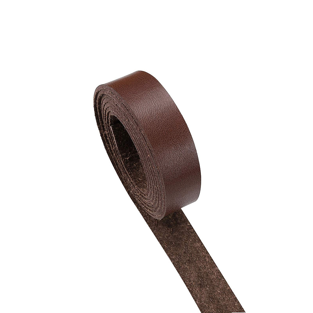 picheng Leather Strap Dark Brown 1 Inch Wide 72 Inches Long, Leather belt Strips Very Suitable for Pet Collars, Traction Ropes,Belts, Keychains, Leather Watch Straps DIY Craft Projects (Dark Brown)