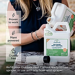 Wondercide - EcoTreat Outdoor Pest Control Spray Concentrate with Natural Essential Oils - Mosquito, Ant, Roach, and Insect Killer, Treatment, and Repellent - Safe for Pets, Plants, Kids - 16 oz