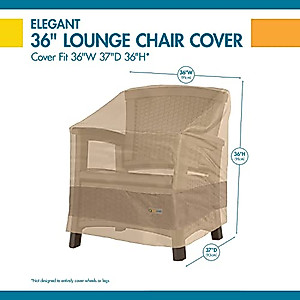 Duck Covers Classic Accessories Elegant Waterproof 36 Inch W Patio Chair Cover