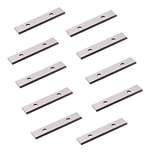 2" (50mm) Paint Scraper Carbide Blades Double-Edged Reversible Replacement Blade (50X12X1.5mm), Pack of 10, Suitable For Most Hand-Held Scrapers