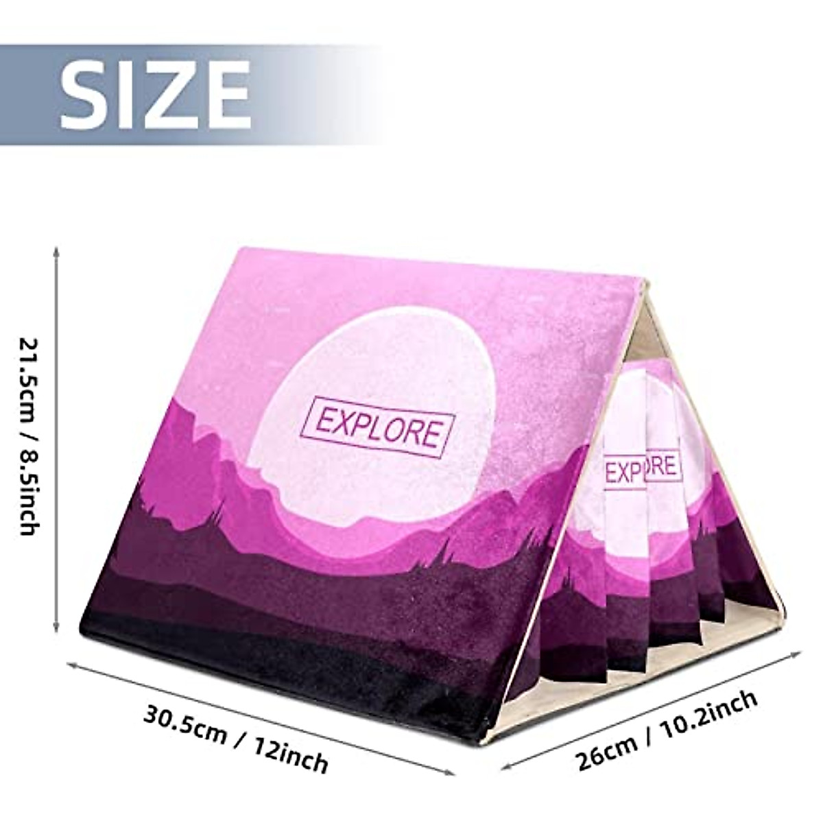 Y-DSIWX Guinea Pig Hideout House Bed, Sunset Pattern Rabbit Cave, Squirrel Chinchilla Hamster Hedgehog Nest Cage