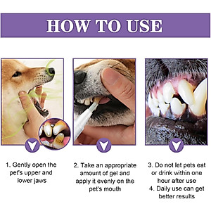 Pet Oral Repair Gel for Dogs, Pet Teeth Whitening Pen, Pet Oral Care Gel, Pet Oral Restoration White Gel, Pet Breath Freshener Gel for Dogs & Cats (4pcs)